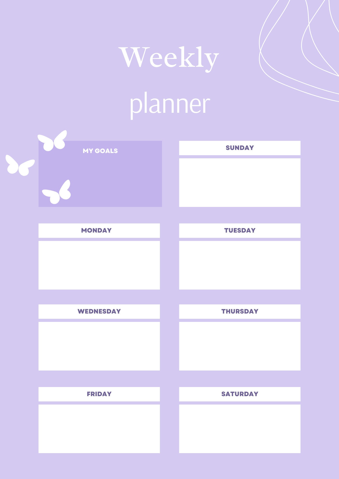 Fillable Printable Daily Planner, Weekly Planner, Monthly Planner - Etsy