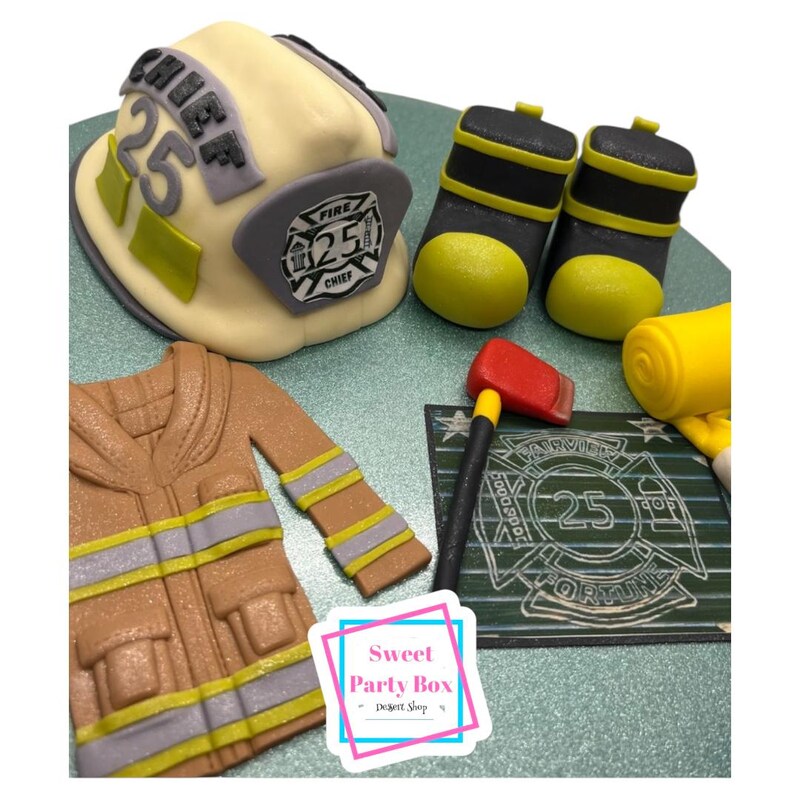 Firefighter Cake - Etsy