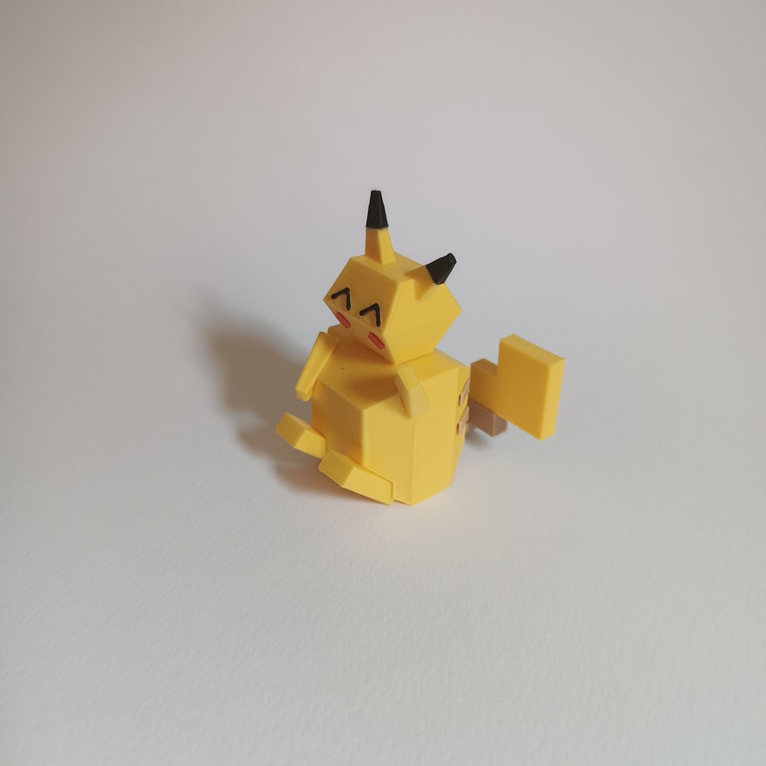 Pokemon Low Poly Pikachu 3d Print - Etsy Canada