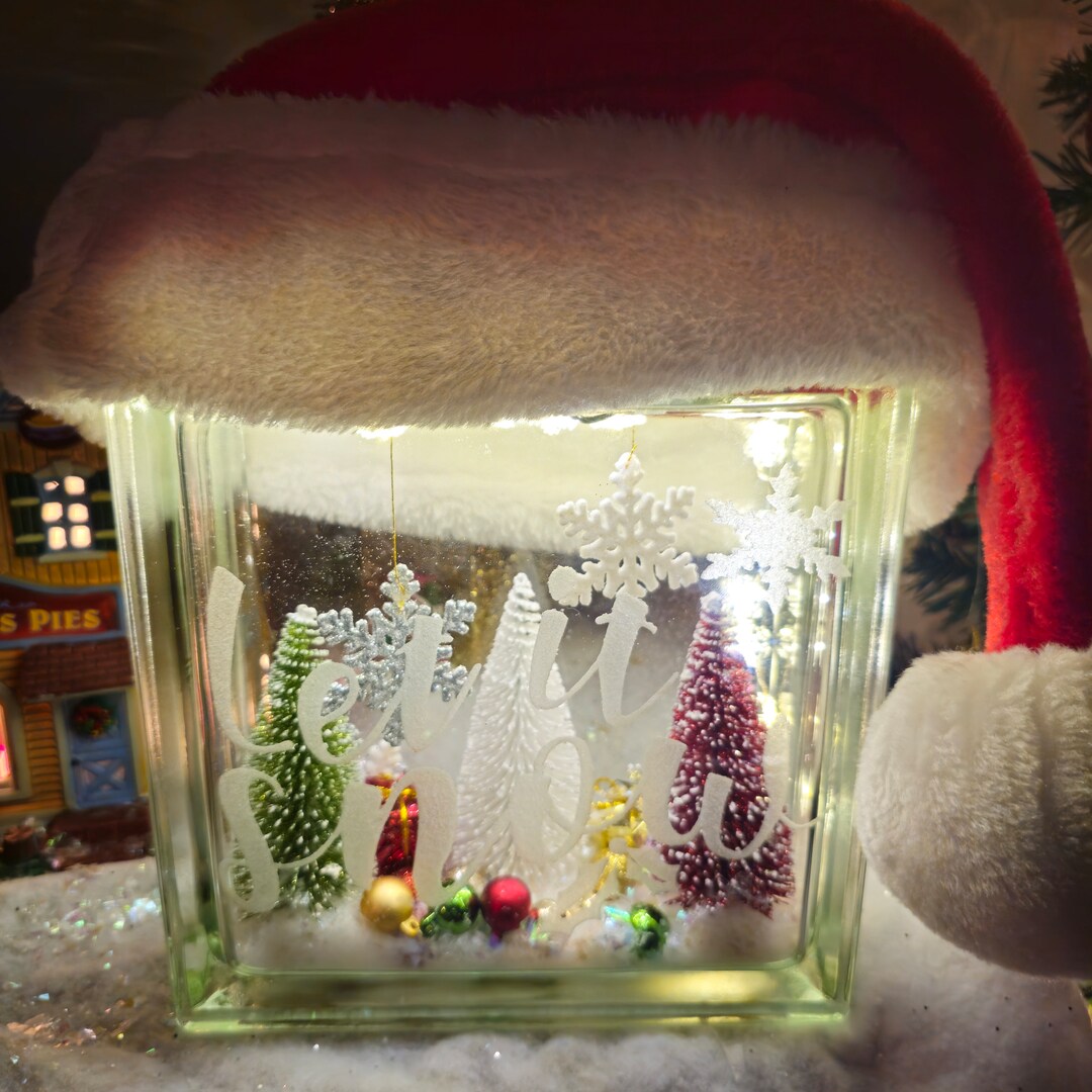 Let It Snow Themed Shadow Box - Etsy