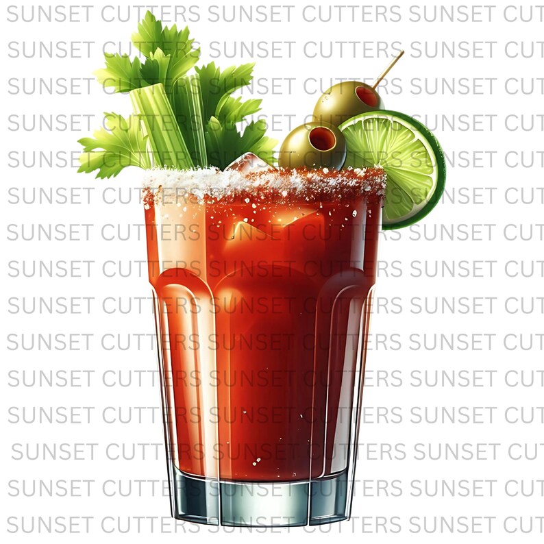 Bloody Mary PNG and STL Cookie Cutter Set, Stl Cutter, Stl Cookie ...