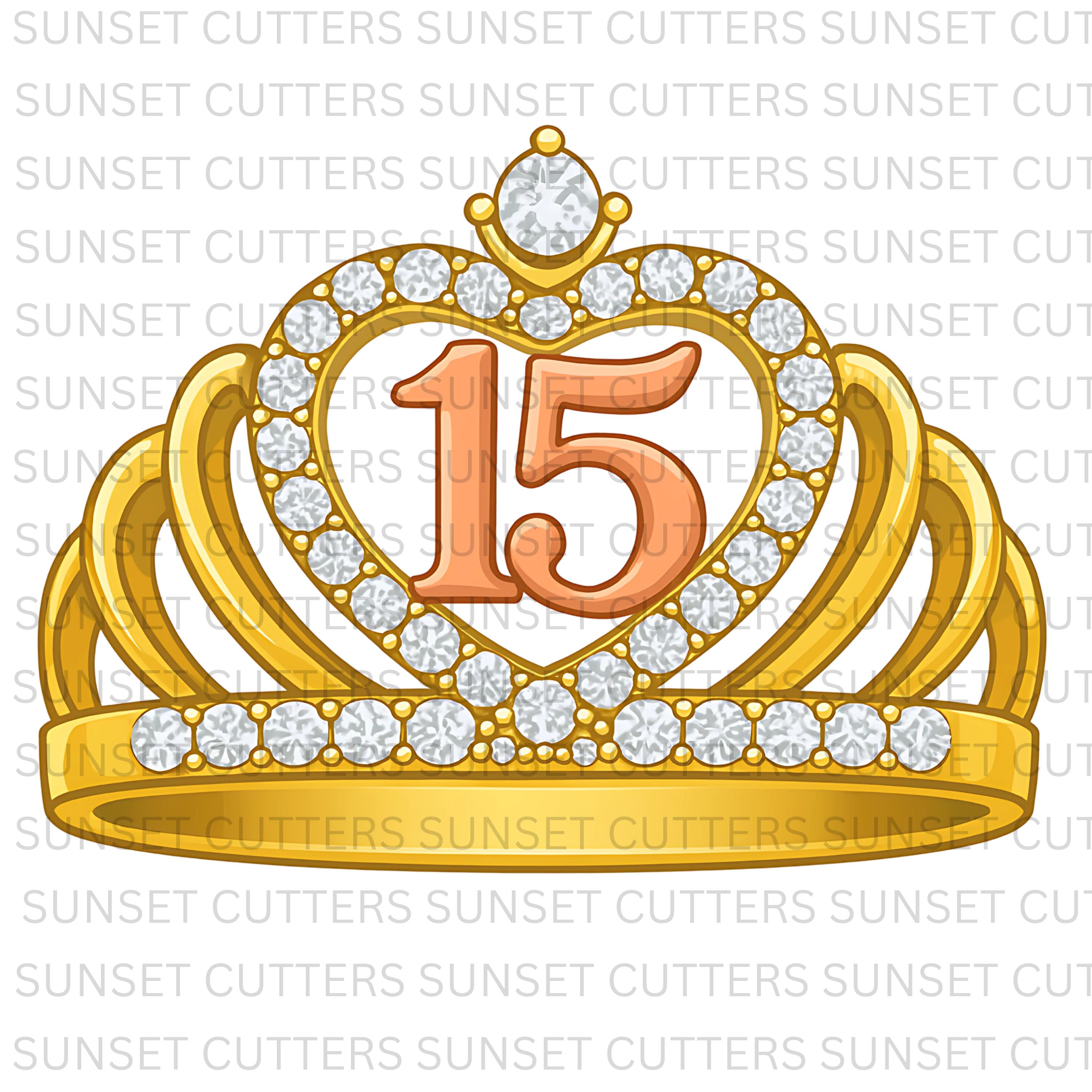 Quinceanera Ring PNG and STL Cookie Cutter, Quinceanera Png ...