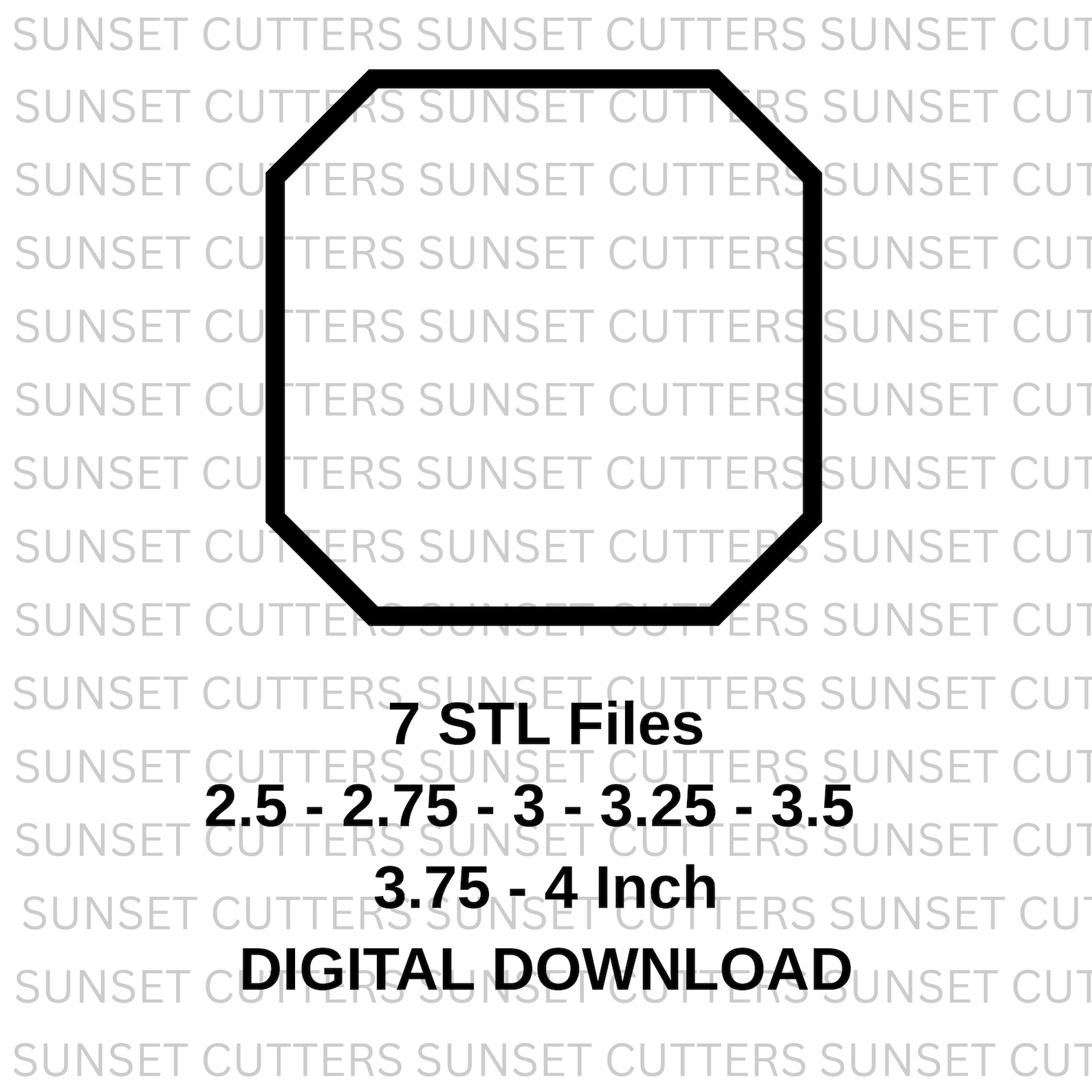 Octagon STL, Ring Box Stl, Octagon Stl, Stl Cutters, Stl Cookie Cutters ...