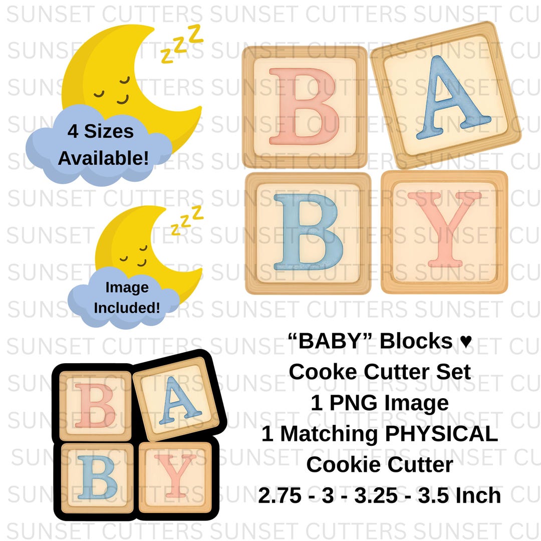 Baby Blocks PNG and Cookie Cutter, Baby Blocks Clipart, Baby Blocks ...