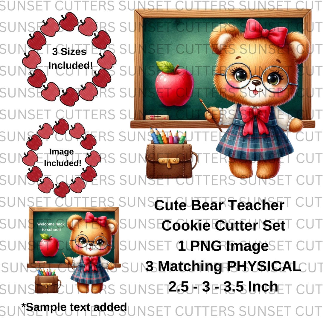 Teacher PNG and Cookie Cutter Set, Cookie Cutters, Teacher Png, Teacher ...