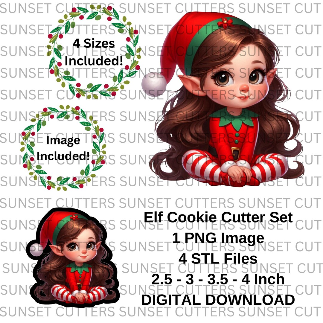 Elf Cookie Cutter, Christmas Cookie Cutters - Etsy