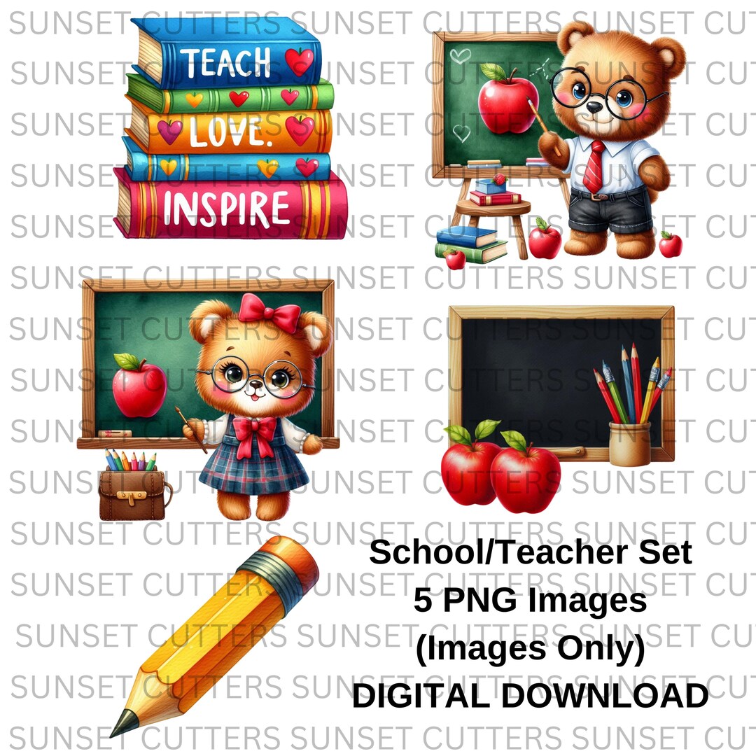 School Png Images, Teacher Png Images, Pencil Png, School Clip Art ...