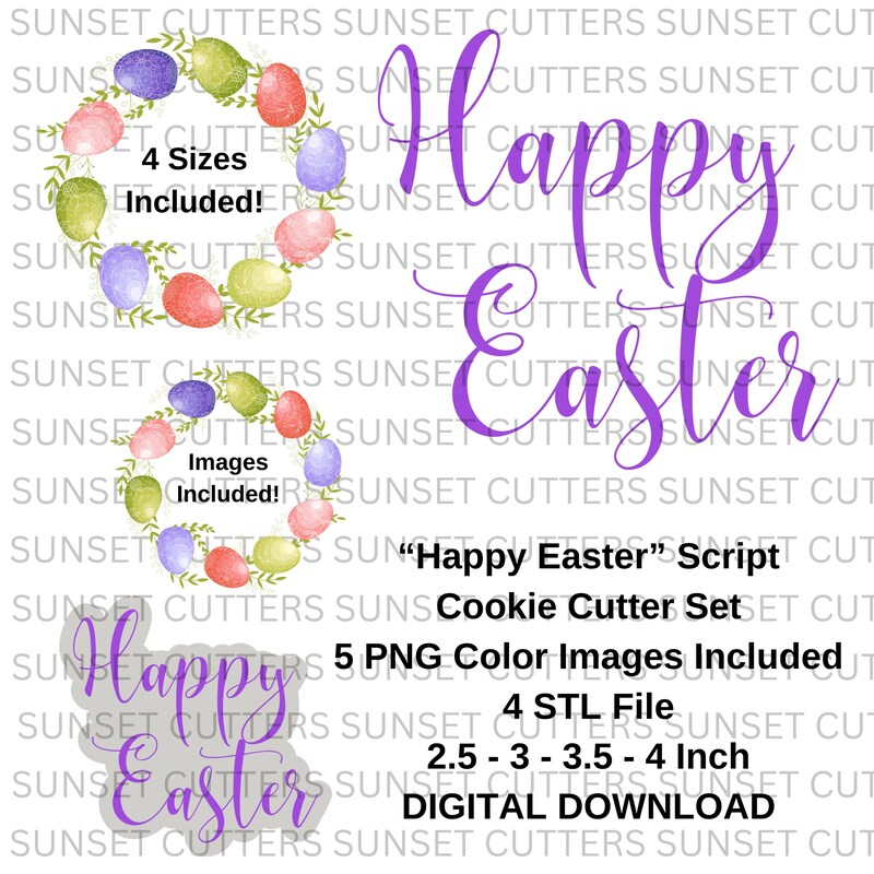 Happy Easter Script - Etsy