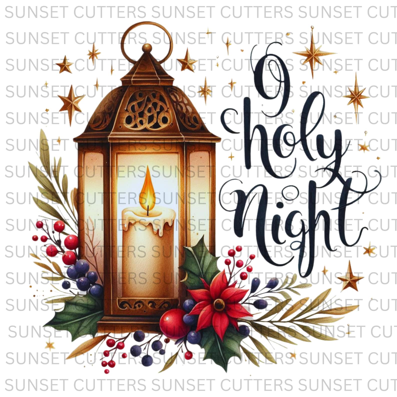 O Holy Night PNG and Cookie Cutter Set, Cookie Cutters, O Holy Night ...