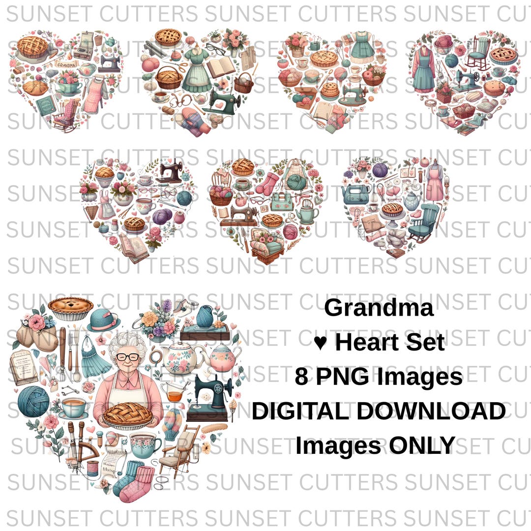 Grandma Png, Grandma Clipart, Heart Png, Grandparents Day Png, Mom Png ...