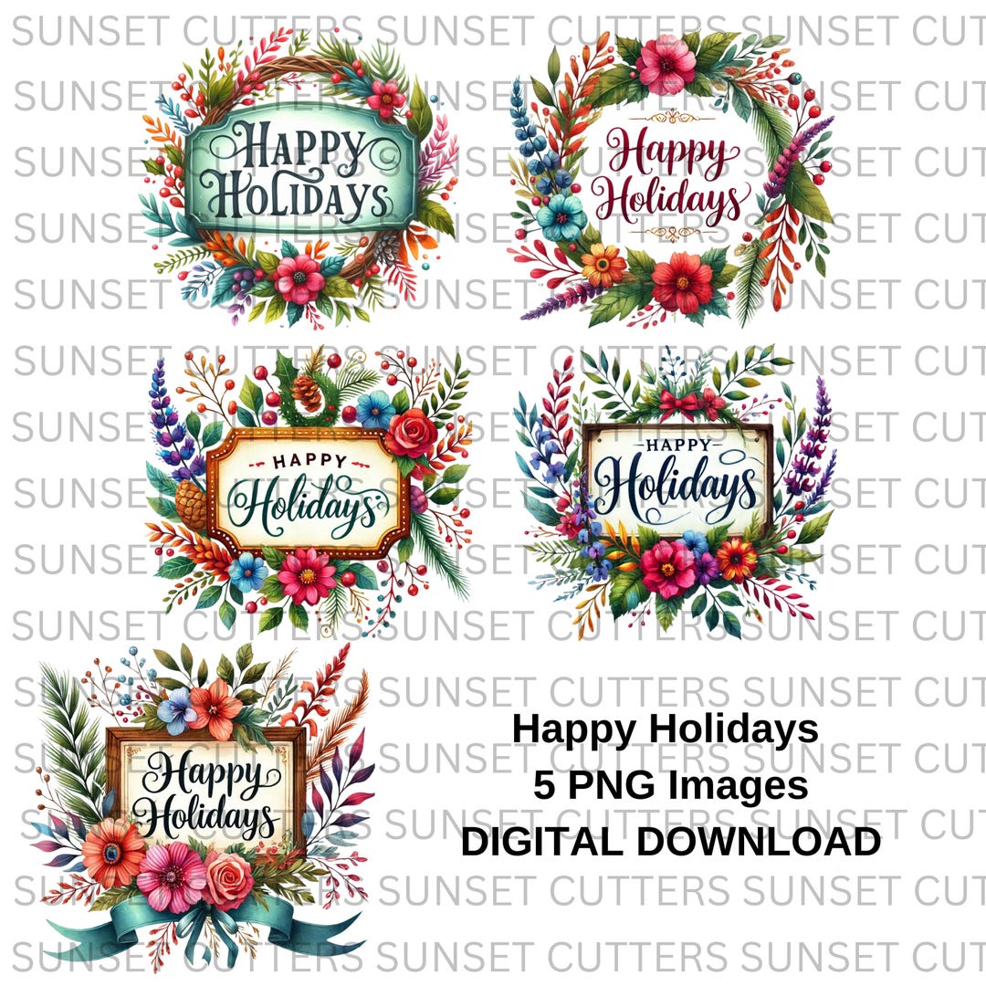 Happy Holidays PNG Images, Holiday Clip Art, Happy Holidays Clip Art ...