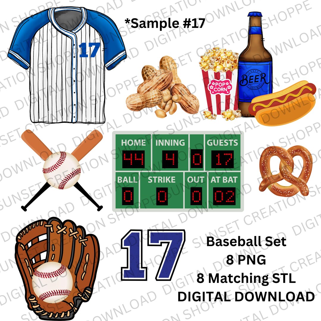 Baseball Cookie Cutter Set STL and PNG, Baseball STL, Stl Cookie ...