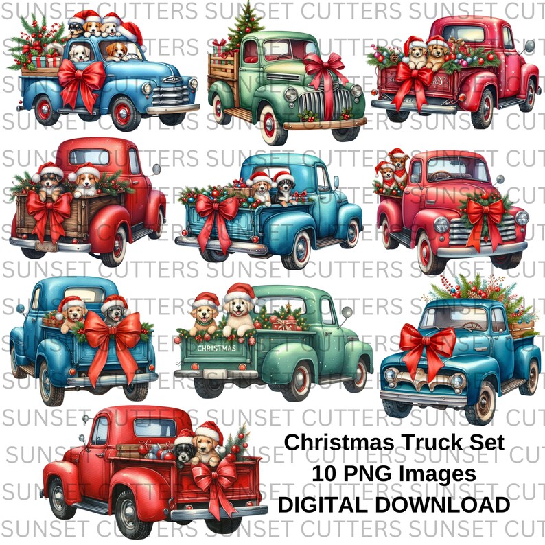 Christmas Truck Png Images, Christmas Truck Clip Art, Christmas Truck ...