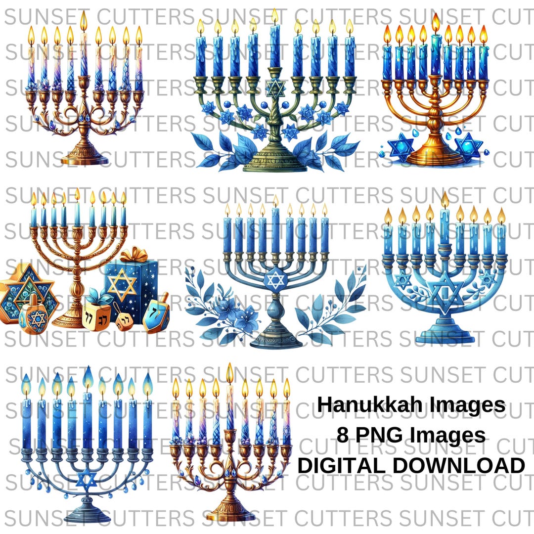 Hanukkah Menorah PNG Images, Hanukkah Clip Art, Menorah Png Images ...