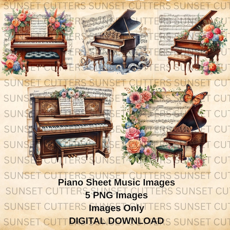 Piano Sheet Music Images, Piano PNG, Music Clip Art, Teacher Cookies ...