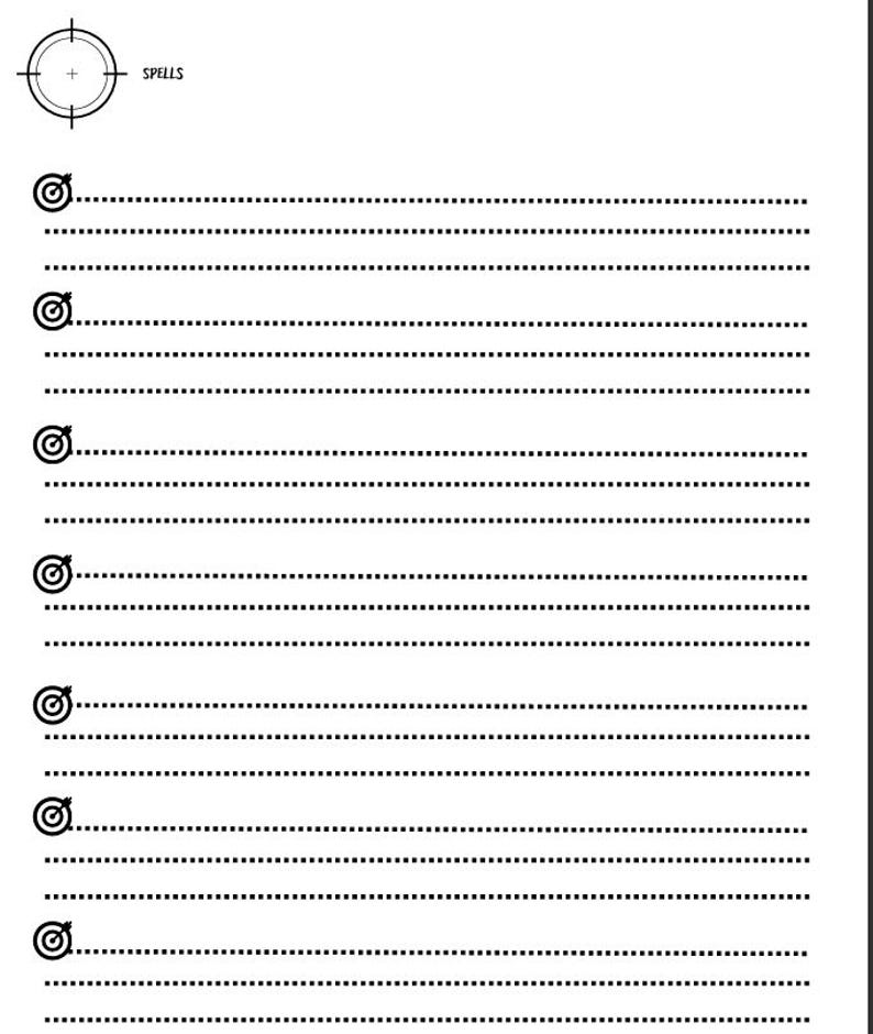 DND Character Sheet: Ranger Theme ADVANCED - Etsy