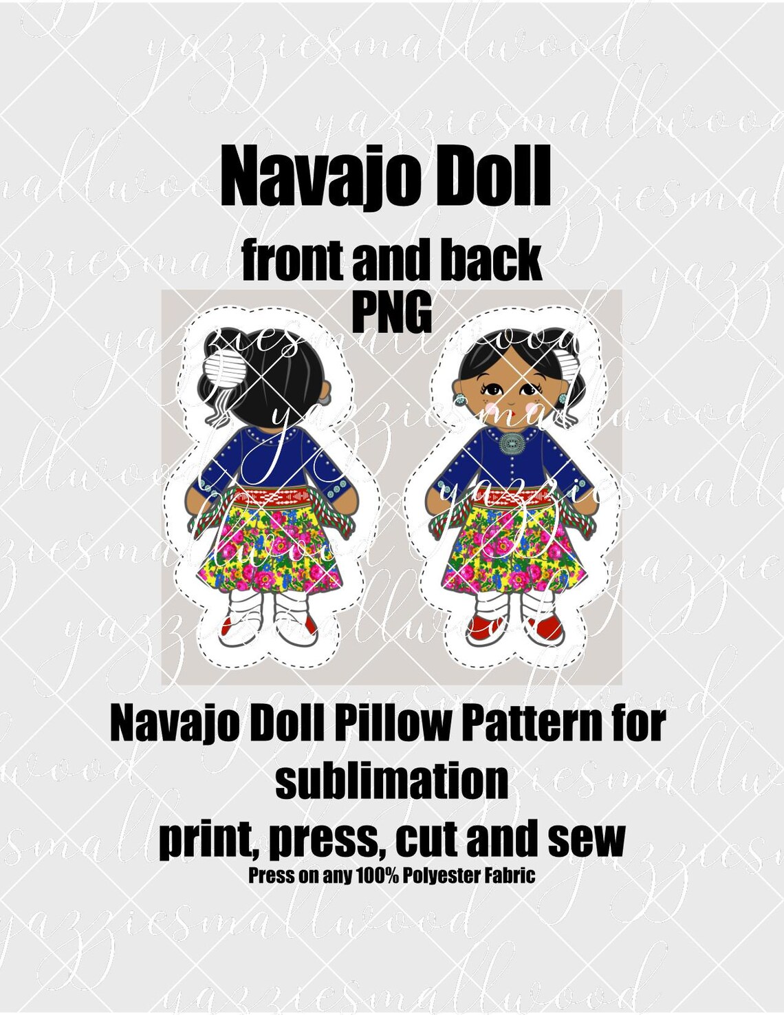 Navajo Doll Print and Cut Sublimation Sewing File PNG - Etsy
