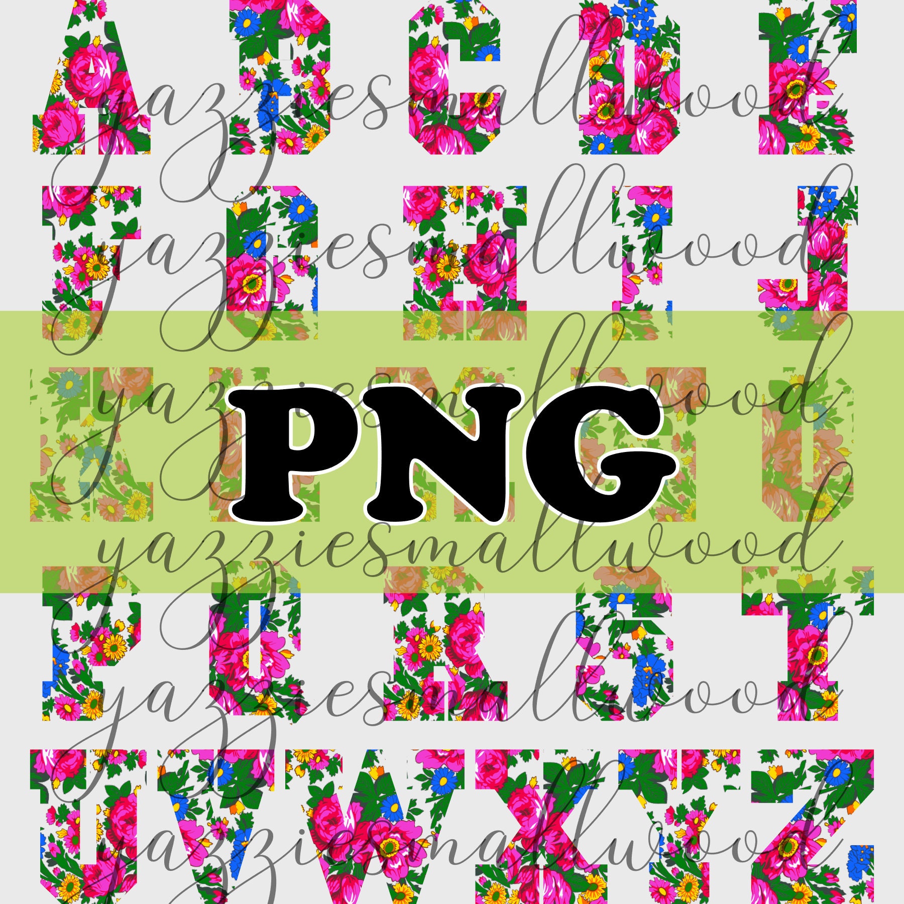 Masani Sani Kokum Babushka Granny Scarf Floral Pattern Varsity Font 26 ...