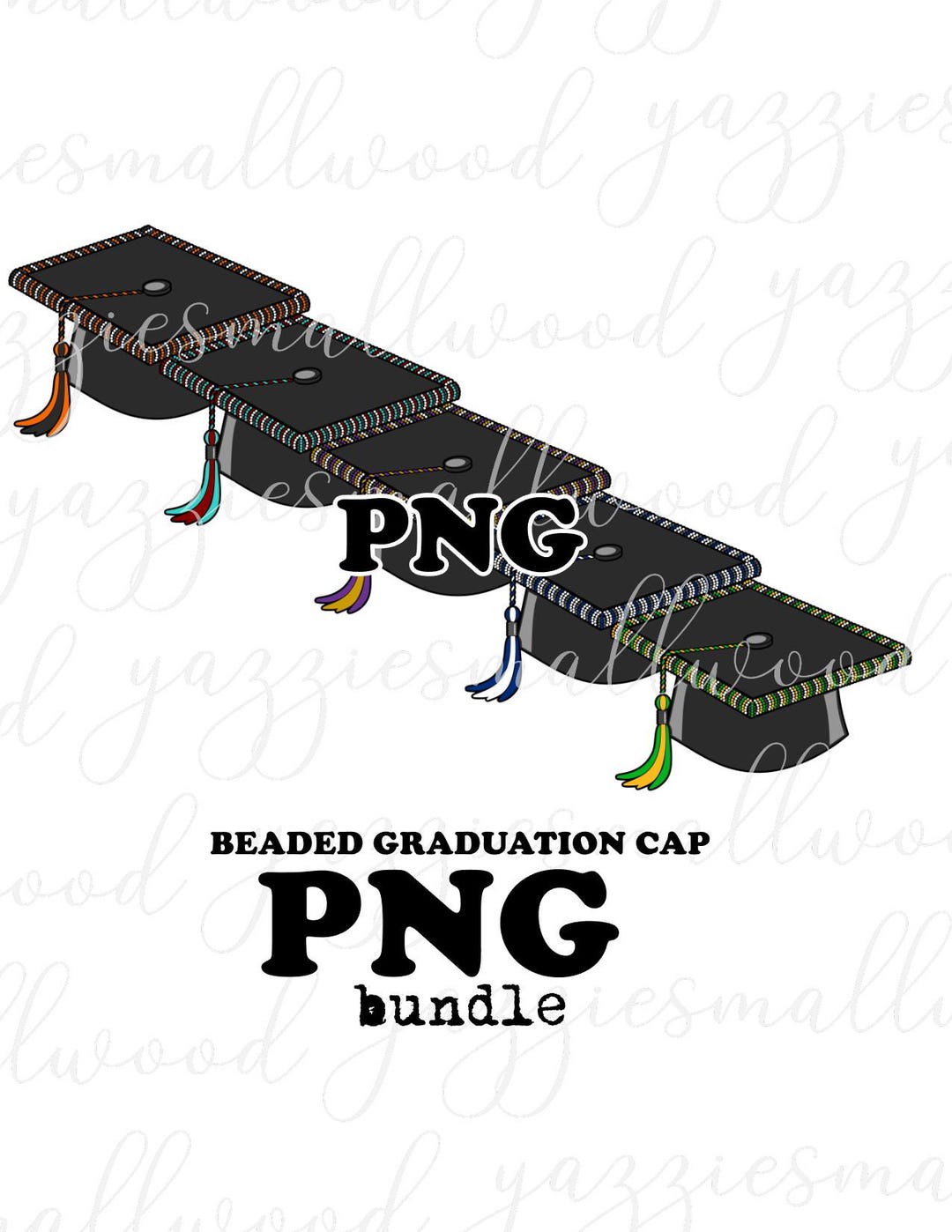 Native Graduation Cap Beaded PNG Bundle (5) Common Colors Clip Art - Etsy