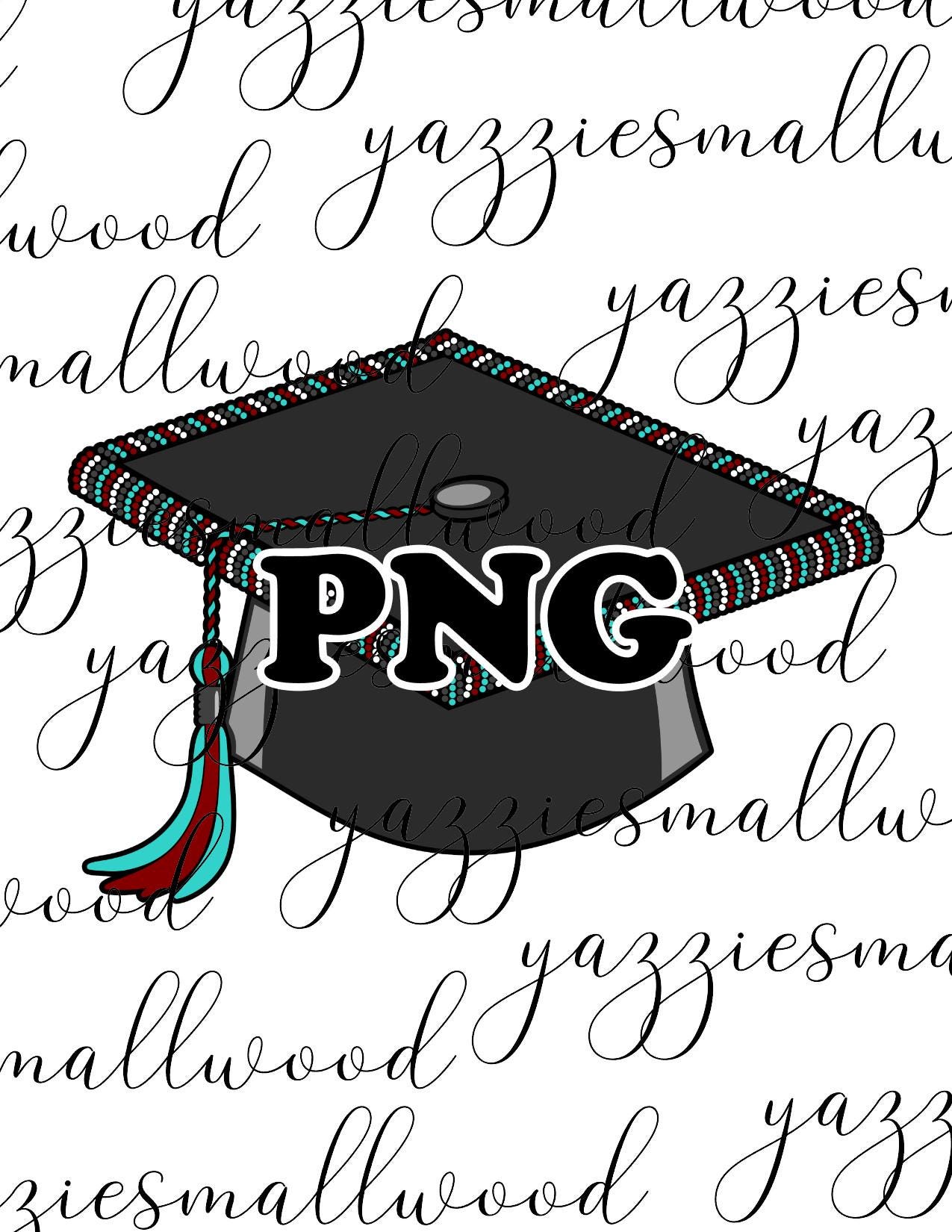 Native Graduation Cap Beaded PNG Bundle (5) Common Colors Clip Art - Etsy