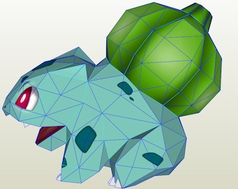 Papercraft Bulbasaur Pokemon Paper 3D Template - Etsy