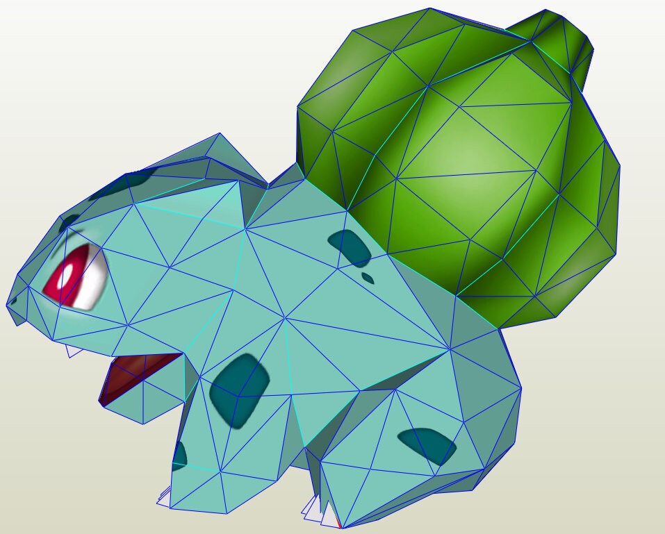 Bulbasaur Papercraft - Etsy