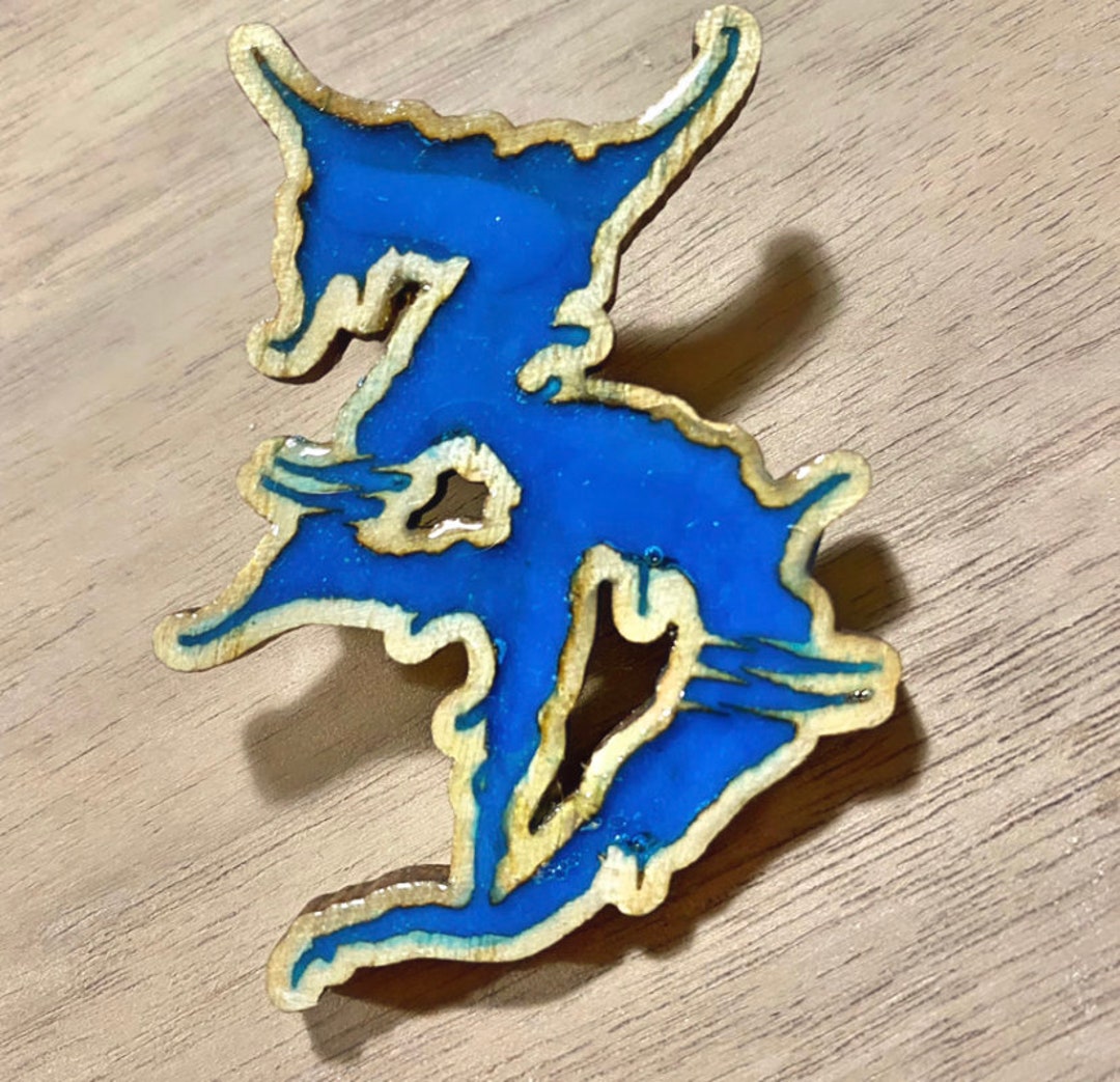 Zeds Dead Pin- Glow in the Dark - Wood & Resin - Etsy