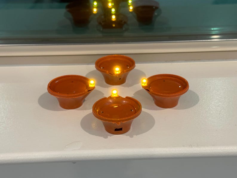 Festivesfinds Water Sensor Diya , Led Light With Replaceable Battery ...