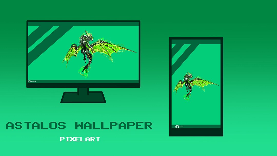 Monster Hunter Astalos Pixel Art Wallpaper - Etsy