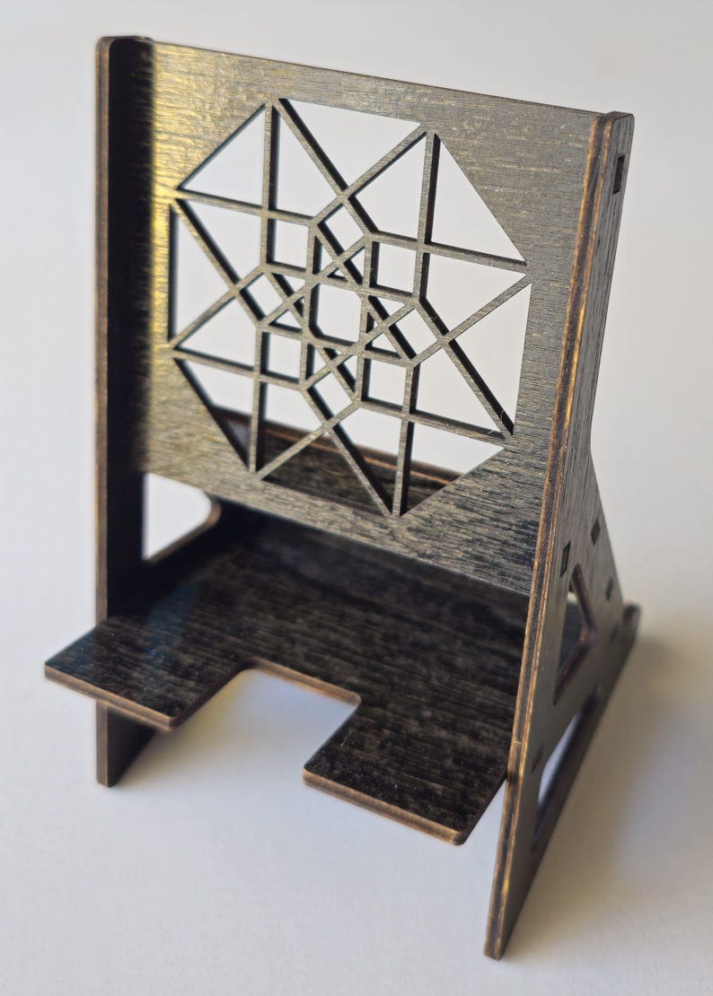 Custom Easel Phone Stands- Hypercube/ Tesseract/ 4-dimensional Cube ...
