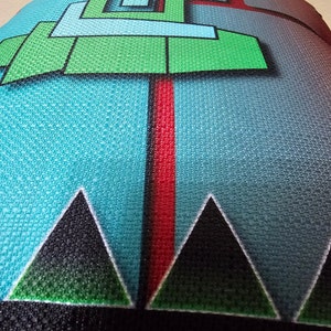 Geometry Dash Themed Throw Pillow - Etsy