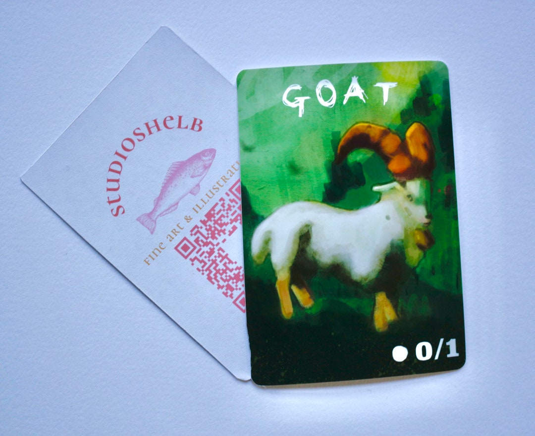 MTG Goat Custom Card Token/ Cute Unique Token for Magic the Gathering ...