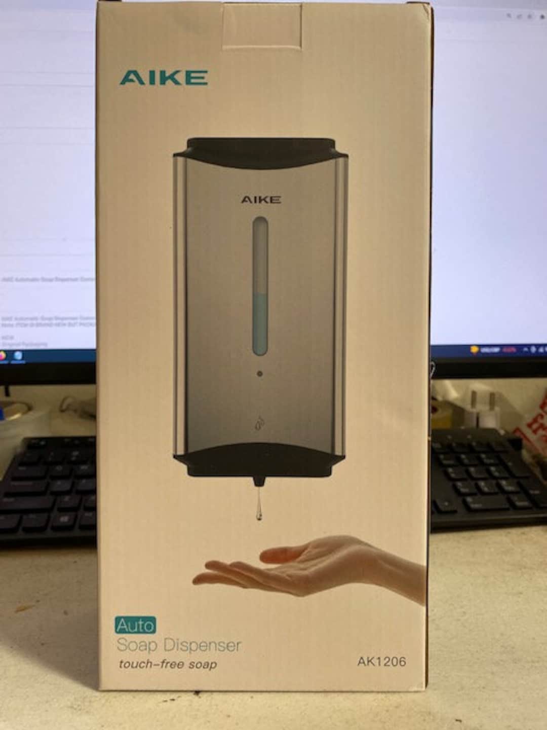 AIKE Automatic Soap Dispenser Commercial - Wall Mounted 1100 Ml - Large ...