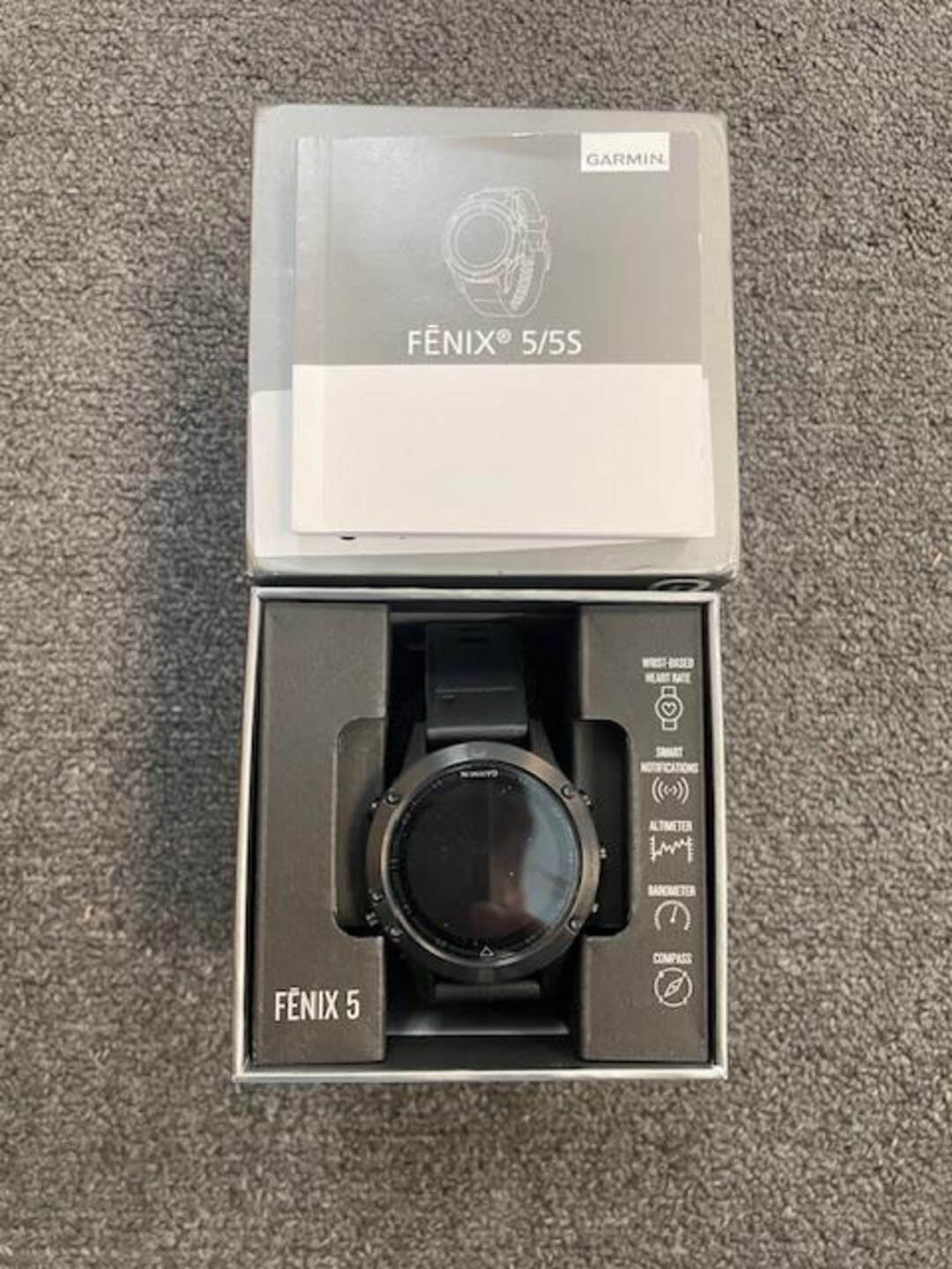 Garmin Fēnix 5S Plus With 47 Mm Case and Black Band GPS Multisport ...