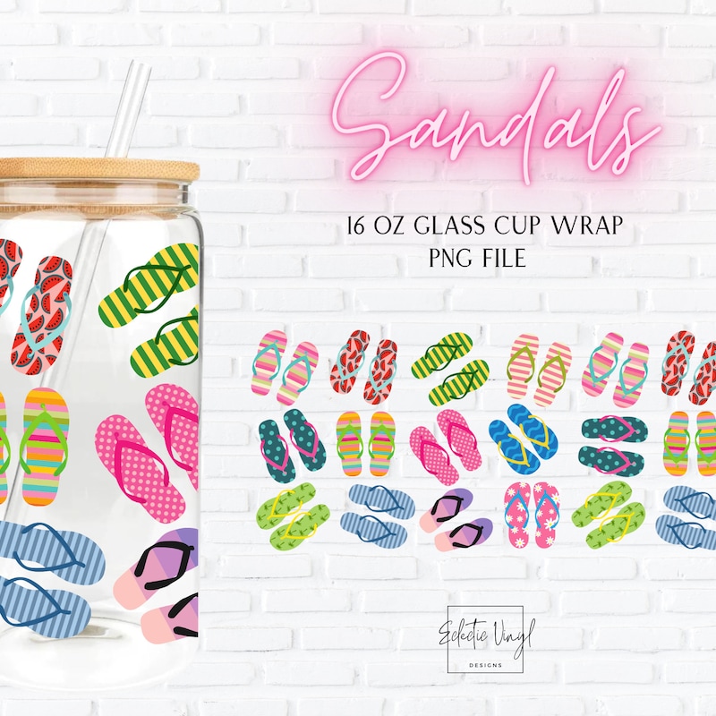 Flip Flop Glass - Etsy