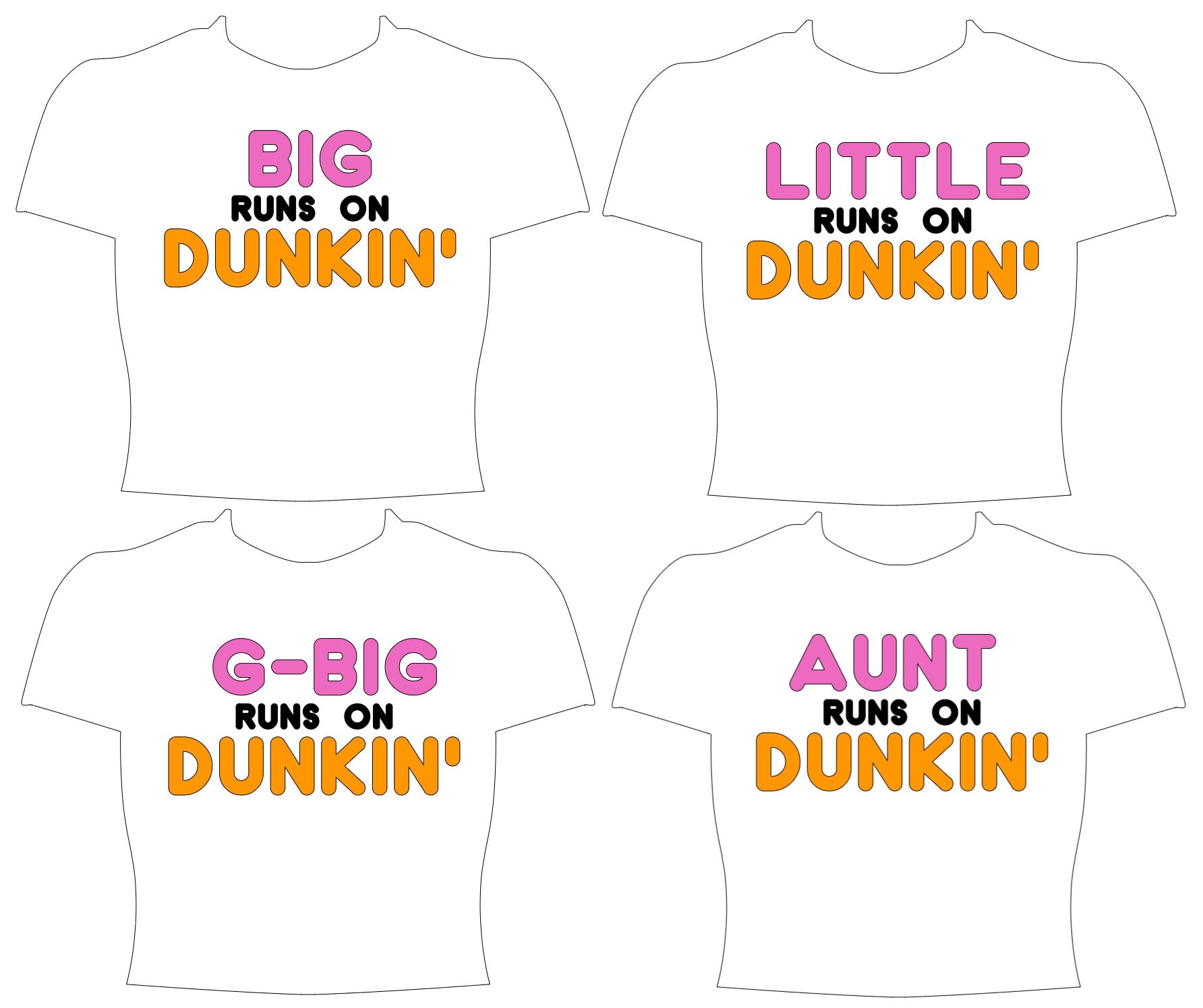 Dunkin' Theme - Big Little Reveal - Etsy