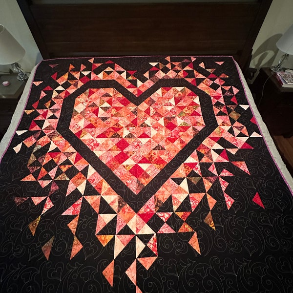 Exploding Heart Quilt Pattern - Etsy