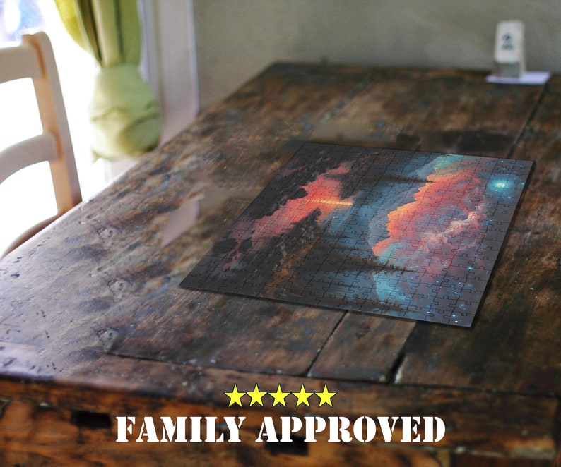 Night Sky Puzzle Woodland 250 Piece Puzzle Board Artistic Aurora ...