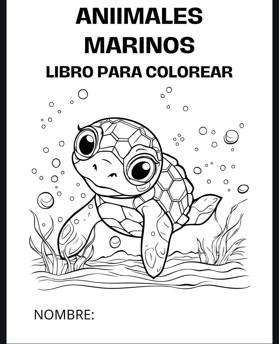 Sea Animals in Spanish Coloring Pages - Etsy