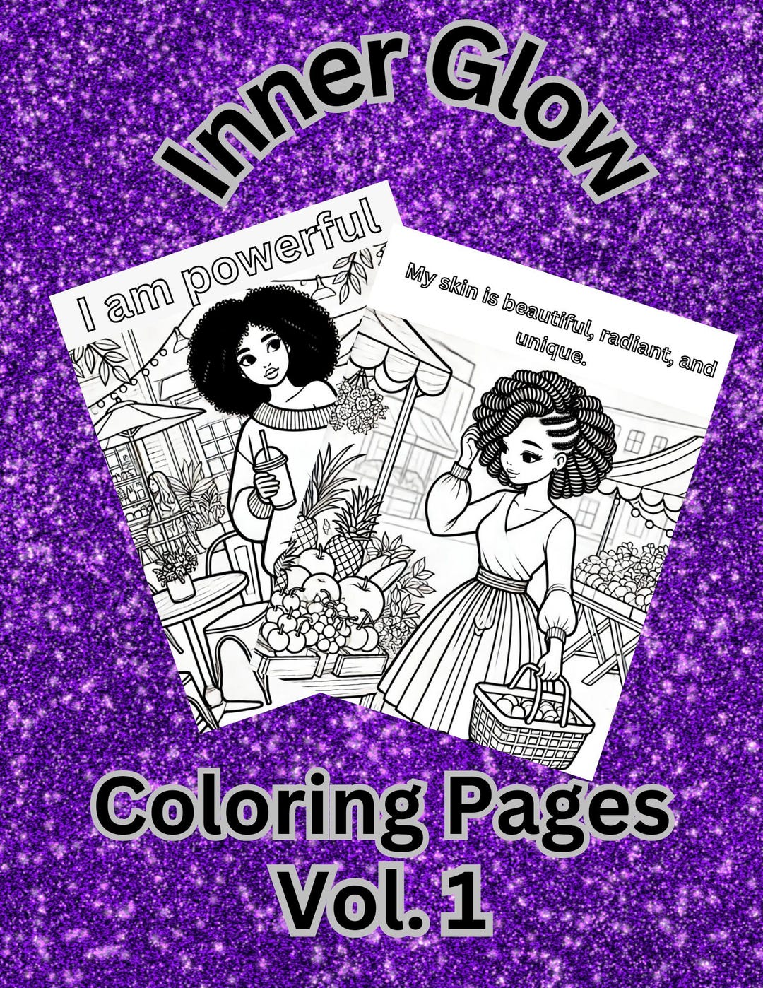 Inner Glow Coloring Pages Vol.1 - Etsy
