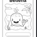 Sea Animals in Spanish Coloring Pages - Etsy