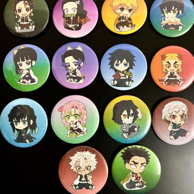 Demon Slayer Pin - Etsy