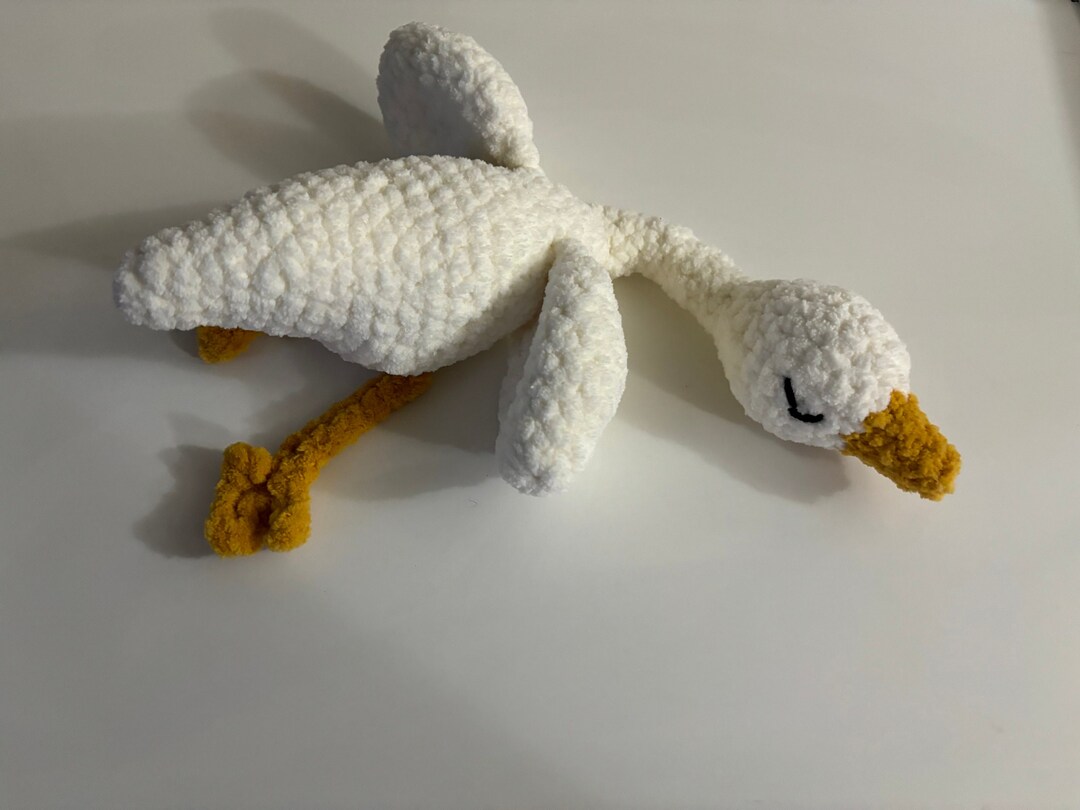 Snoozing Goose Crochet Plushie Crochet Goose Plushie Goose - Etsy