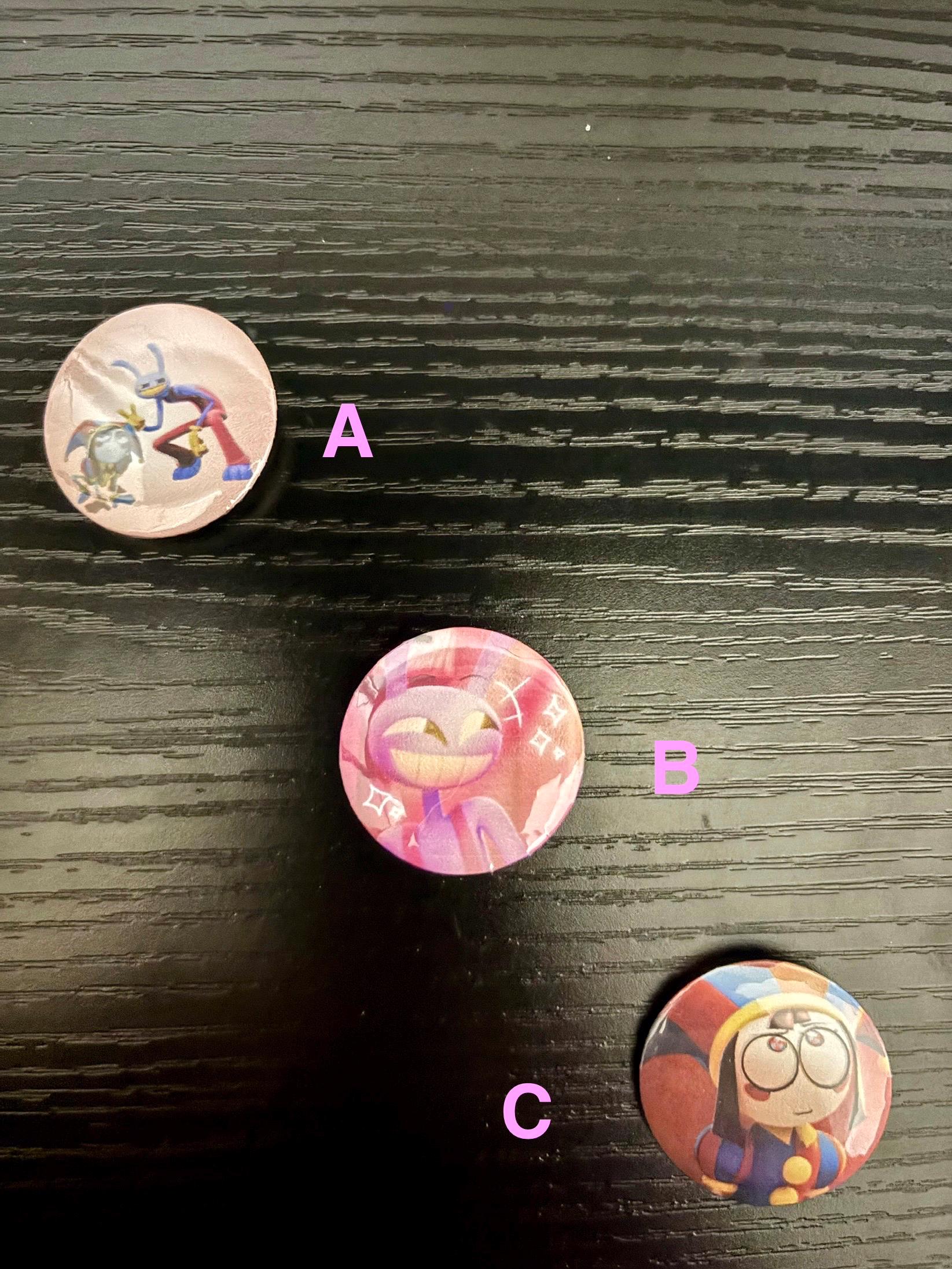 TADC, Digital Circus Inspired Button Pins, 32mm Pins - Etsy