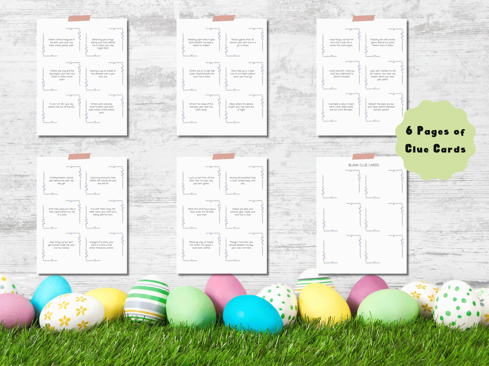 Indoor Easter Egg Hunt, Easter Scavenger Hunt, Easter Activity, Easter ...
