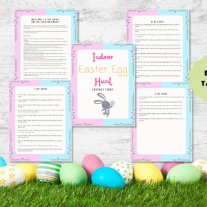 Indoor Easter Egg Hunt, Easter Scavenger Hunt, Easter Activity, Easter ...