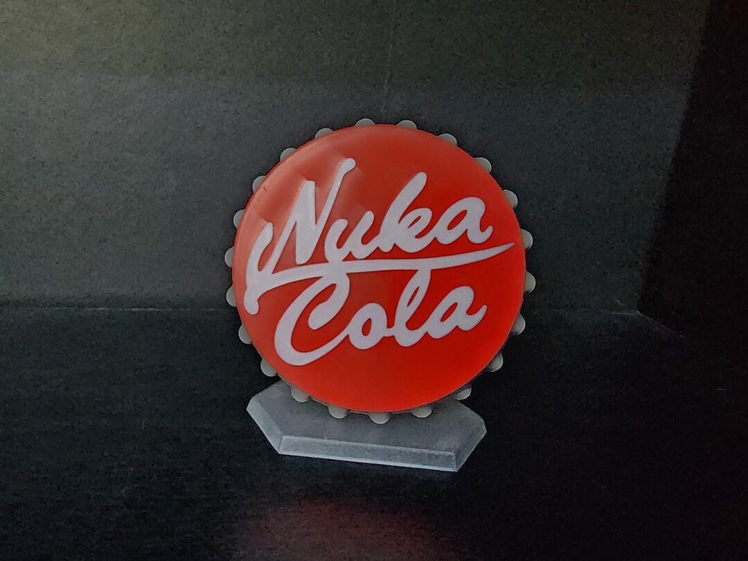3D Printed Fallout Nuka Cola Bottle Cap Display Sign - Etsy