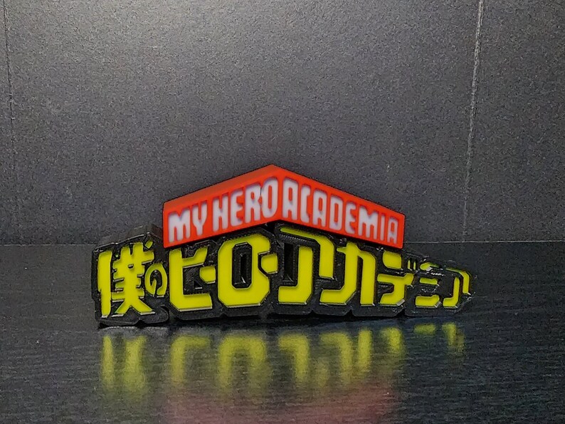 3D Printed My Hero Academia MHA Manga Anime Display Sign - Etsy