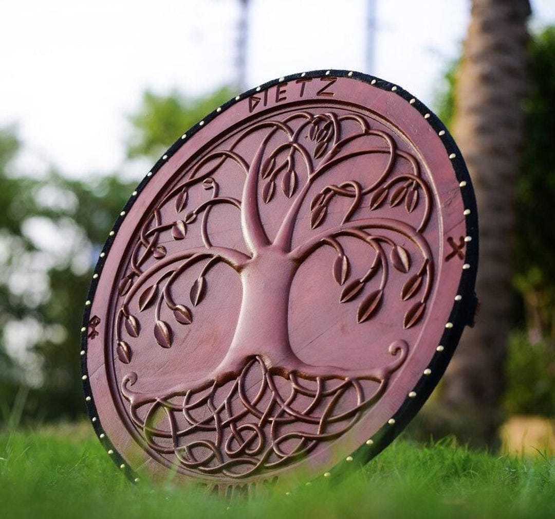 Custom Viking Tree of Life Shield, Norse Tree of Life Wall Decor ...