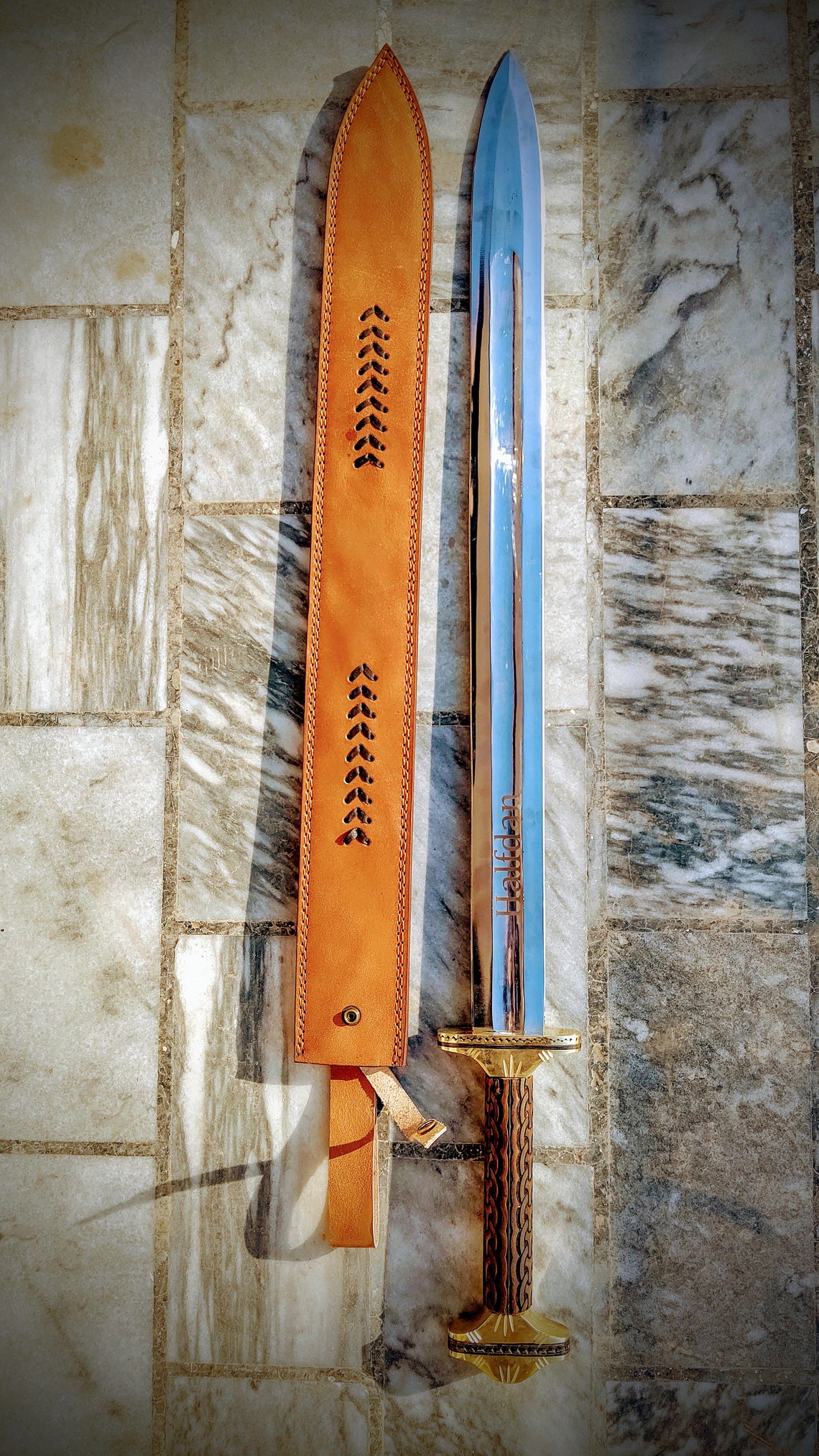 Viking/norse Forged Sword, Sword of Kings, Valhalla Sword, Cosplay ...